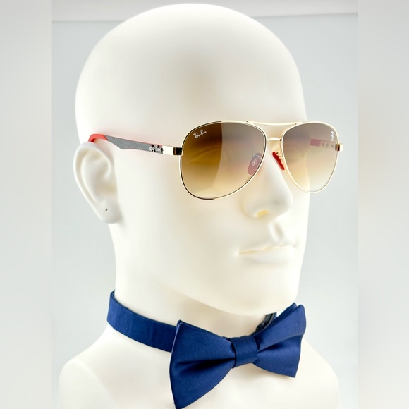 Ray-Ban | Accessories | Ray Ban Scuderia Ferrari Sunglasses Rb833m Gold ...